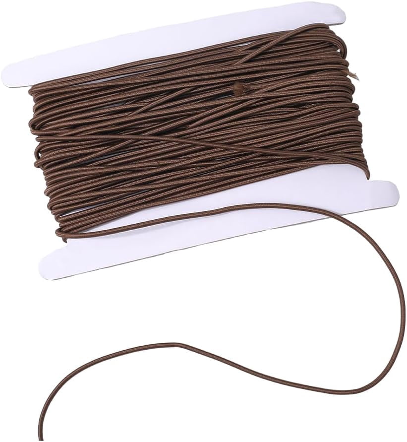 20 Yards Round Elastic Cord with Fibre Outside and Rubber Inside Saddle ...