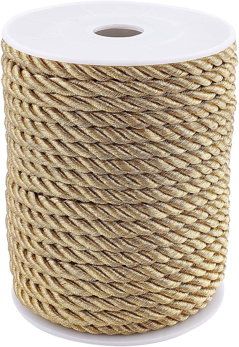 20 Yards Twisted Cord Rope 3mm Twisted Silk Ropes Nylon Twisted Satin ...
