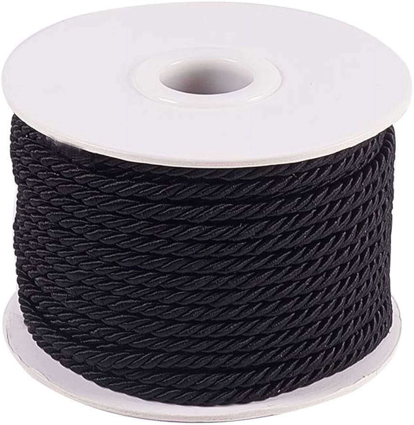 20 Yards Twisted Silk Ropes 3mm Graduation Cord Trim Nylon Satin Shiny ...