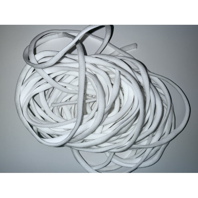 20 Yards White Elastic String 1/5"(5mm) Cord Band Sewing Craft DIY For ...