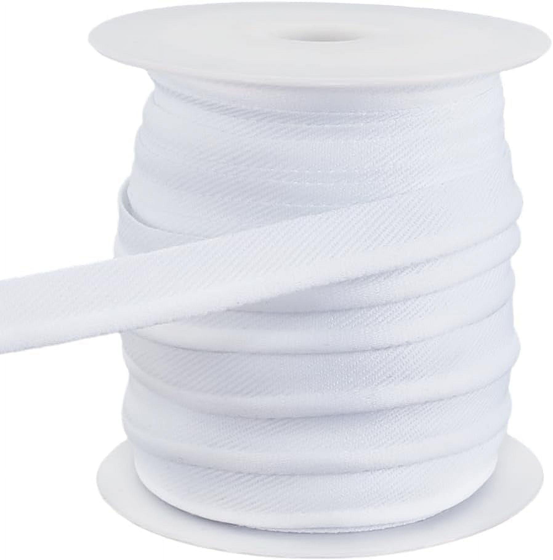 20 Yards White Piping Bias Tape with Welting Cord Lip Cord Trim Binding ...