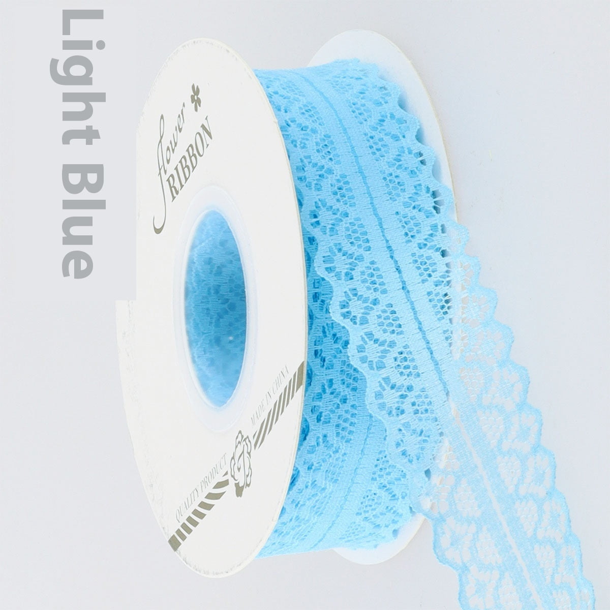 20 Yards light blue Trim Ribbon, 3cm Wide Vintage Lace Ribbons for Gift ...
