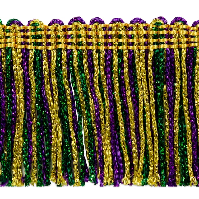 20 Yards of 2" Metallic Chainette Fringe Trim - Walmart Business Supplies