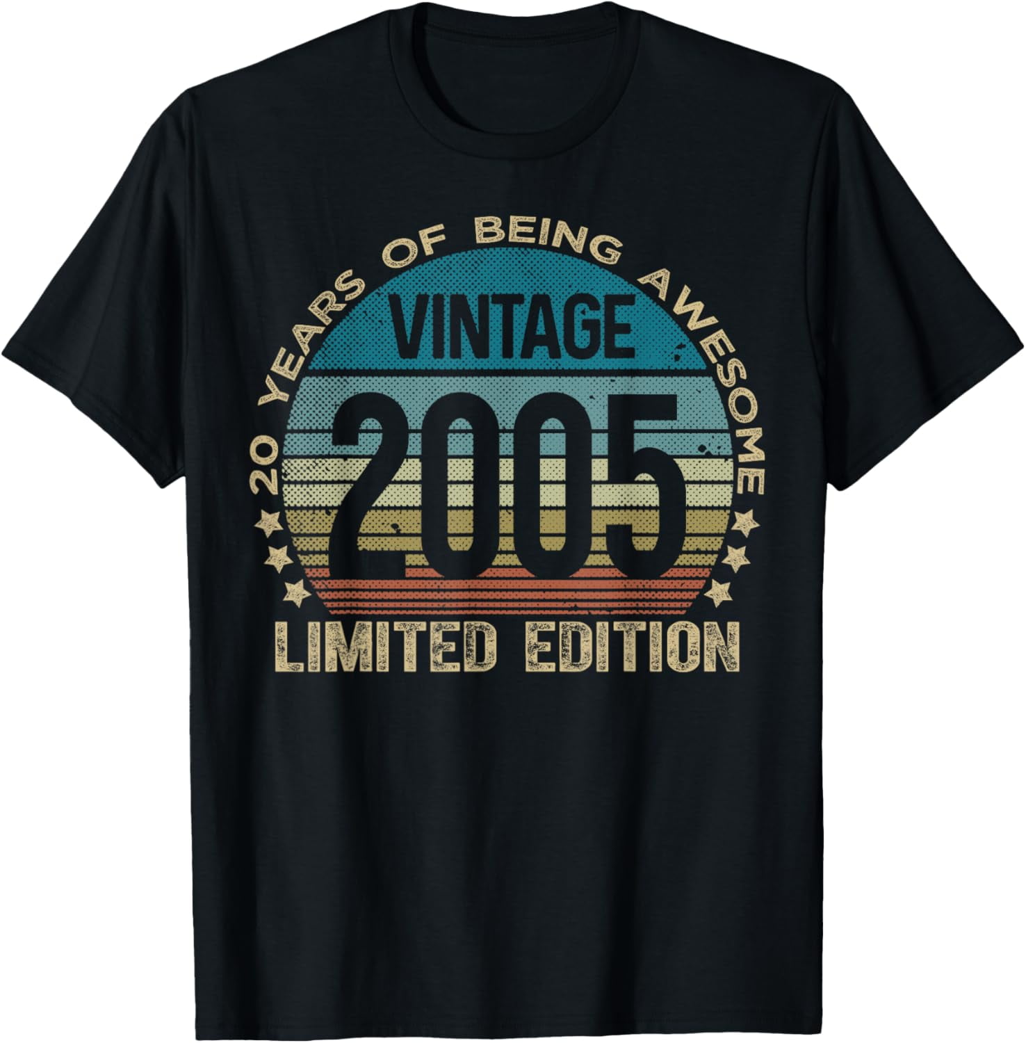 20 Year Old Gifts Vintage 2005 Limited Edition 20th Birthday T-Shirt ...