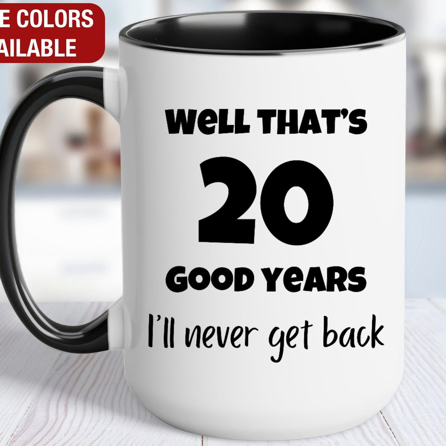 20 Year Work Anniversary Funny Gift, 20 Good Years I'll Never Get Back ...