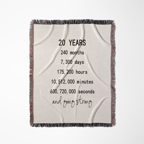 20 Years In Months Days Hours Minutes Seconds Anniversary Going Strong ...
