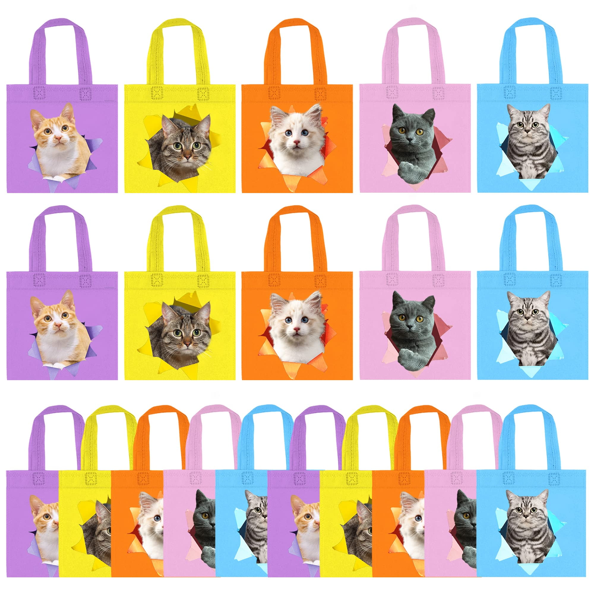 20 ZS23PCS Cat Party Favor Bags Cat Birthday Party Supplies Pet Party ...