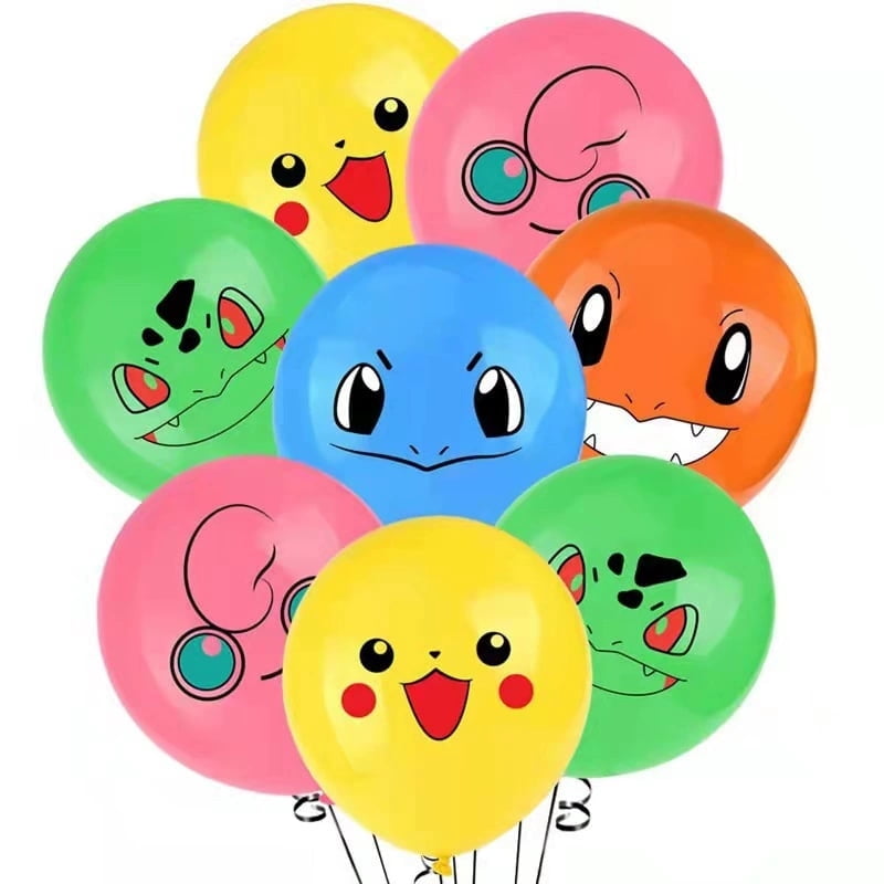 20 anime Latex balloons Cartoon Printed balloons Cute smiley faces ...