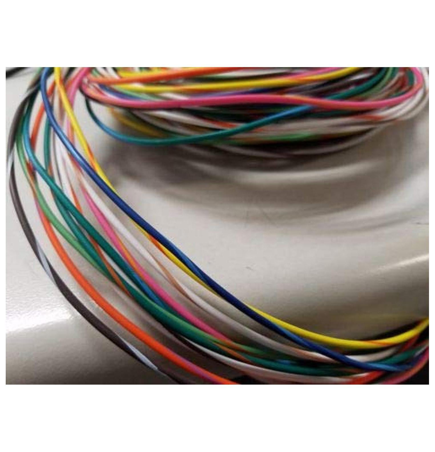 20 awg TXL HIGH Temp Automotive Power Wire 10 Striped Colors 10 FT EA ...