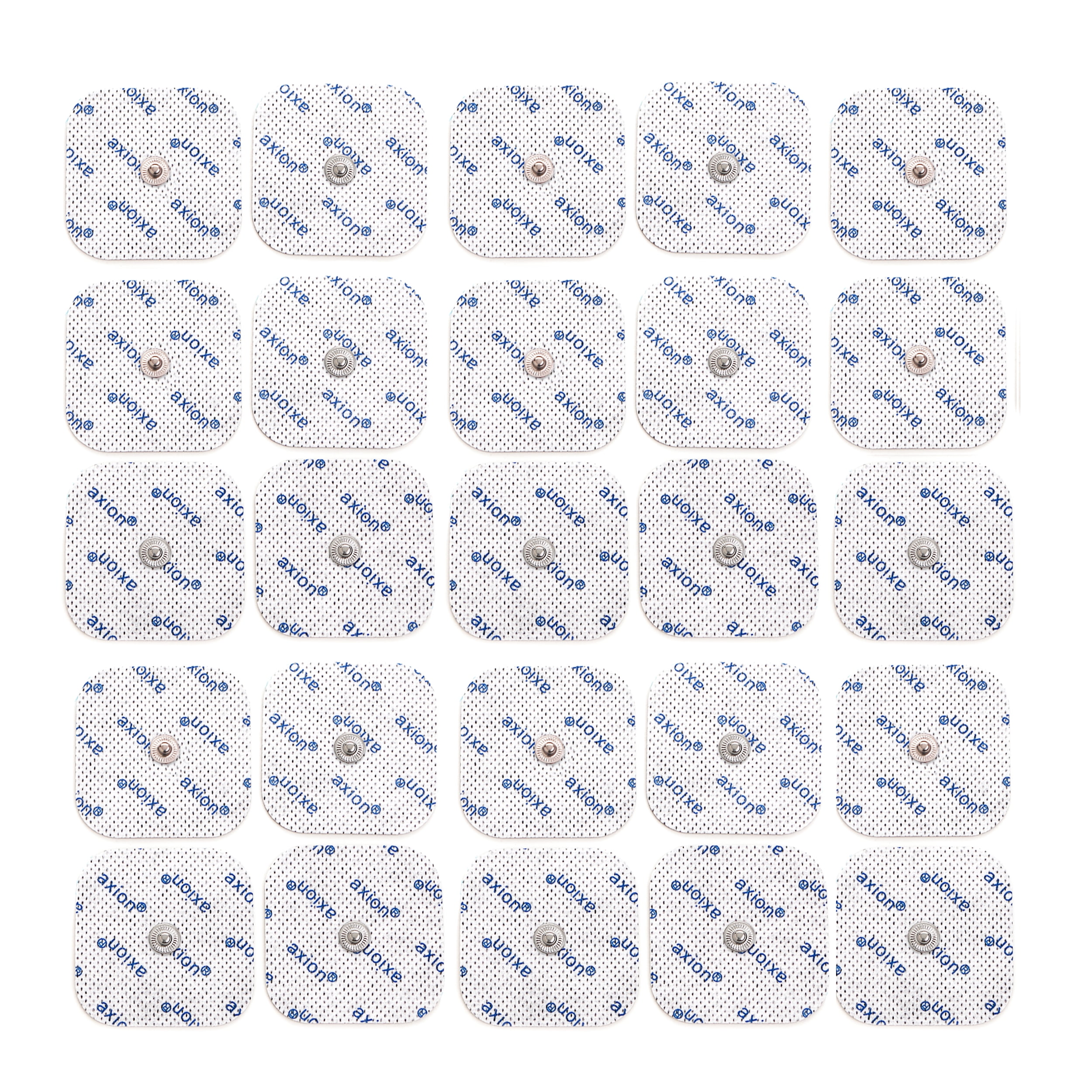 "Axion TENS Unit Pads, 20 Reusable Electrodes with 3.5mm Snap, 2x2 ...