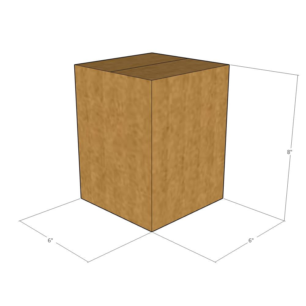 20 boxes with size of 6x6x8 - 32 ECT New - Walmart.com