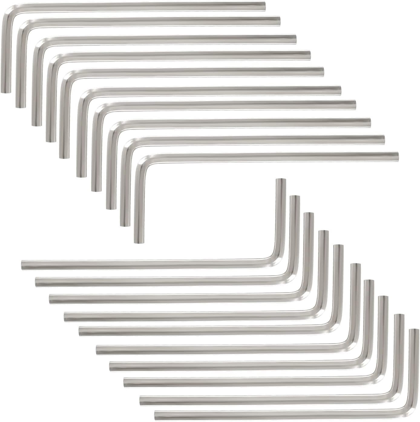 20 count 2mm Hex Key Wrench, Chrome Vanadium Steel, L-Shaped Allen ...