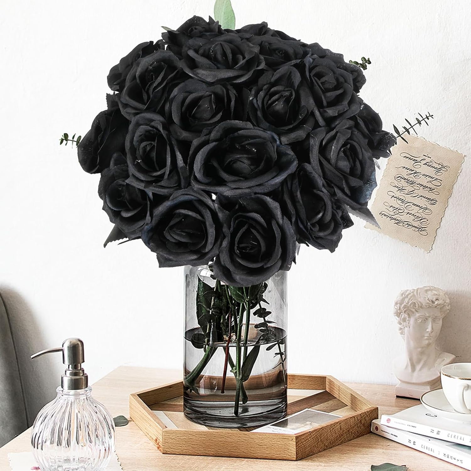 20 count Artificial Roses with Long Stems - Silk , Roses Real Touch ...