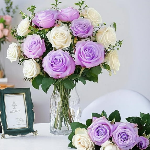 20 count Artificial Roses with Long Stems - Silk , Roses Real Touch ...