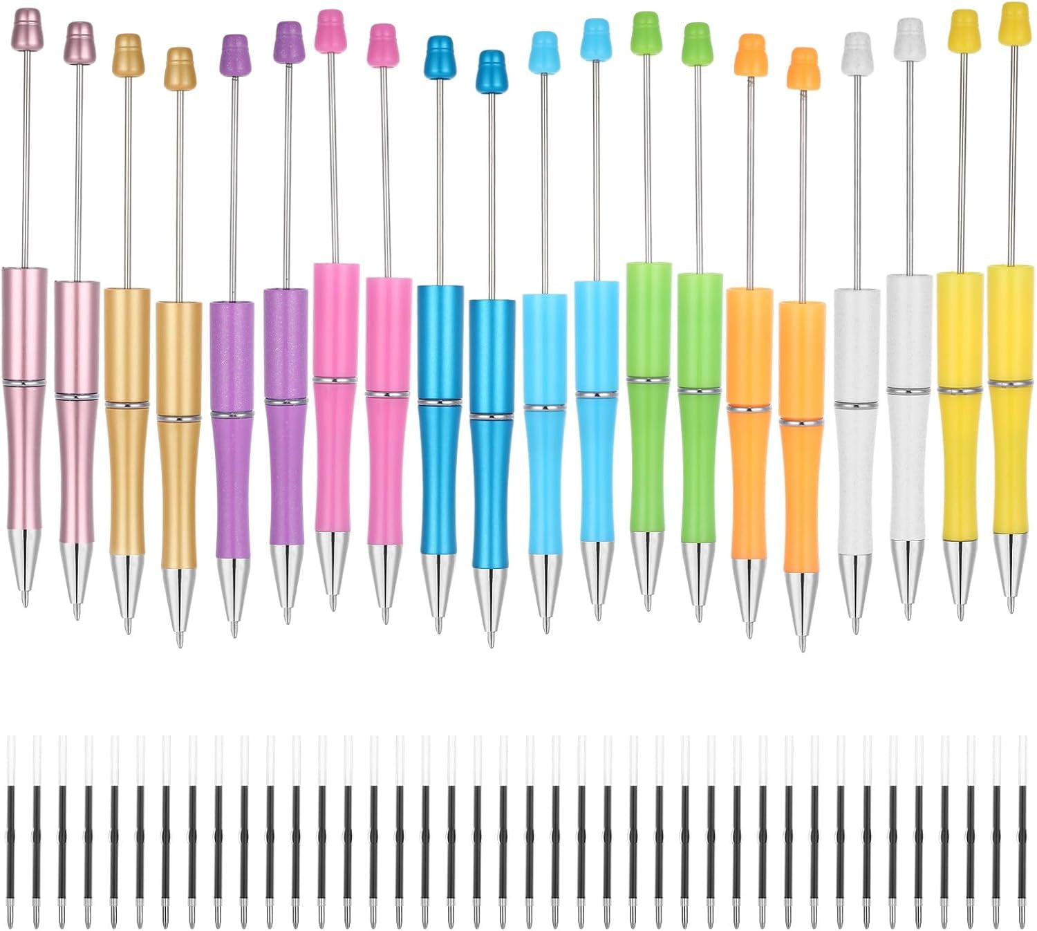 20 count Beadable Pens , Beaded Pens with 40 count Black Ink, Bead Pen ...