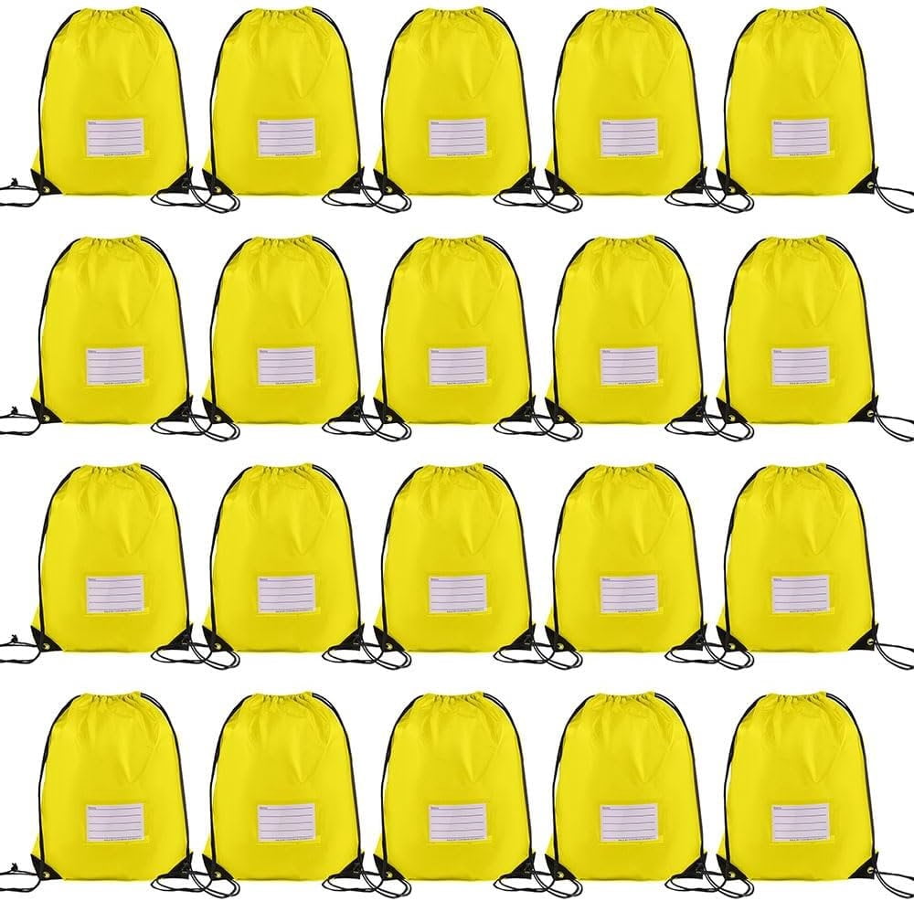 20 count Drawstring Bags,Bulk Draw String Backpack, Cinch Bag Sackpack ...