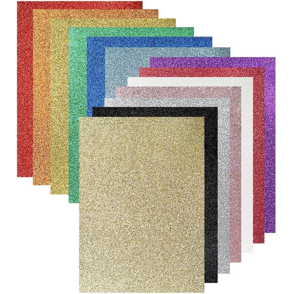 20 count Glitter Cardstock Paper - Glitter Cardstock Paper A4 Thick ...