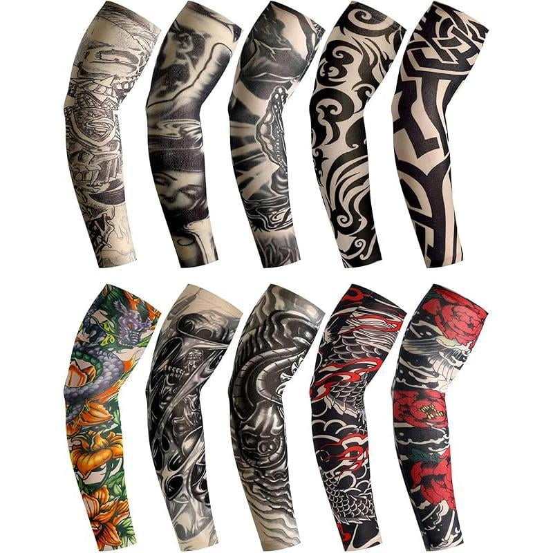 20 count Men's Cooling Arm Sleeves Long Fingerless Arm Cover Anti Slip ...