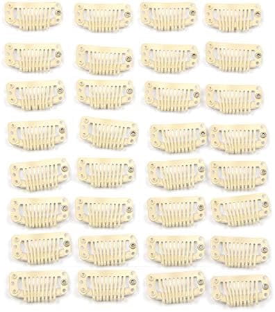 20 count Metal Snap Clips for Hair Extensions DIY Clip in Hair ...