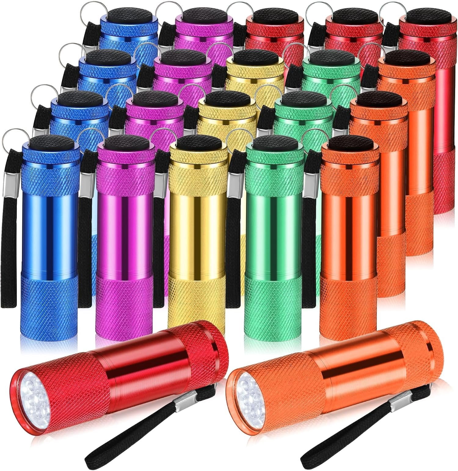 20 count Mini Flashlights Bulk, Bright Handheld Flash Light with ...