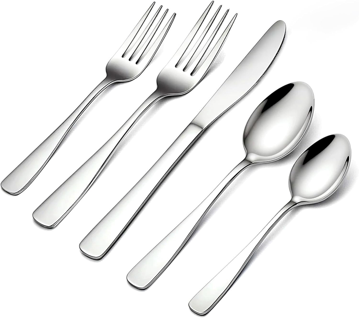 20 count Silverware Set - Stainless Steel Silverware Sets for 4 Include ...