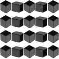 20 count Square Furniture Caps 3/4" x 3/4" (20 x 20mm), Anti-Slip PVC ...
