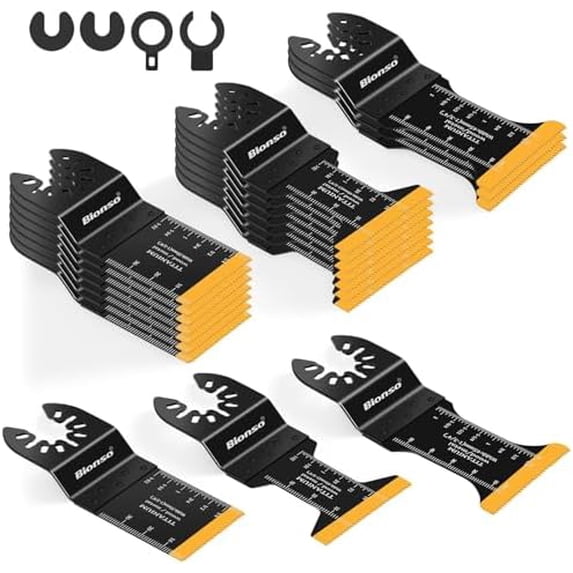 20 count Titanium Oscillating Tool Cuts Metal and , and Durable ...