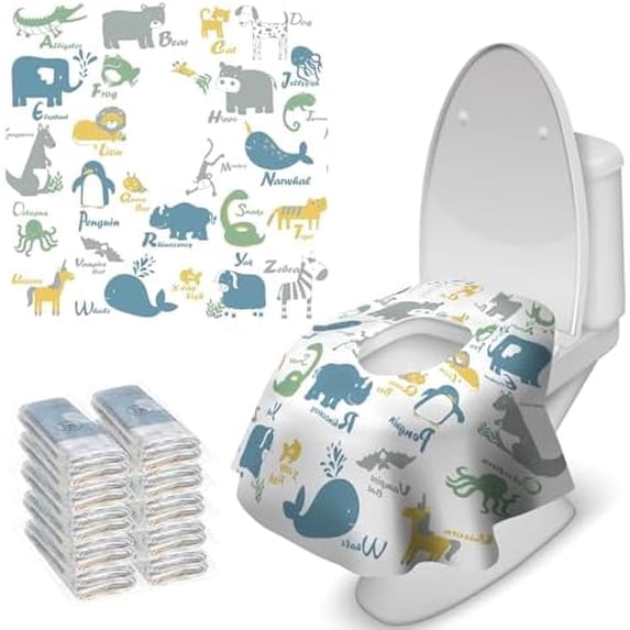 20 count Toilet Seat Covers Disposable for & , , Portable Package for ...