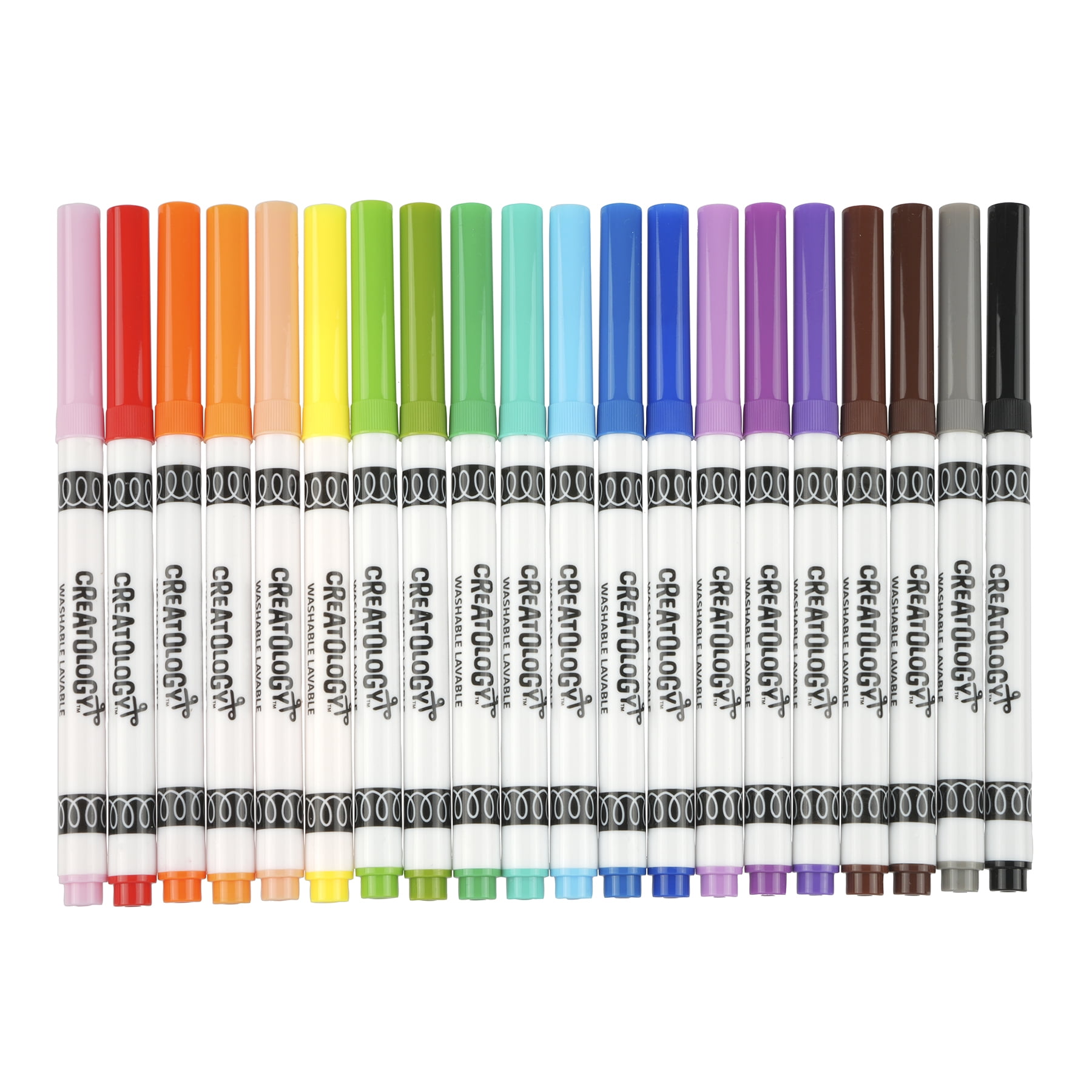 20 ct. (240 total) Round Tip Washable Marker Set by Creatology - Perfect for Drawing - Coloring ...