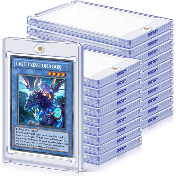 20 ct Magnetic Card Holders for Trading Cards, 35 pt Hard Cards Sleeves ...
