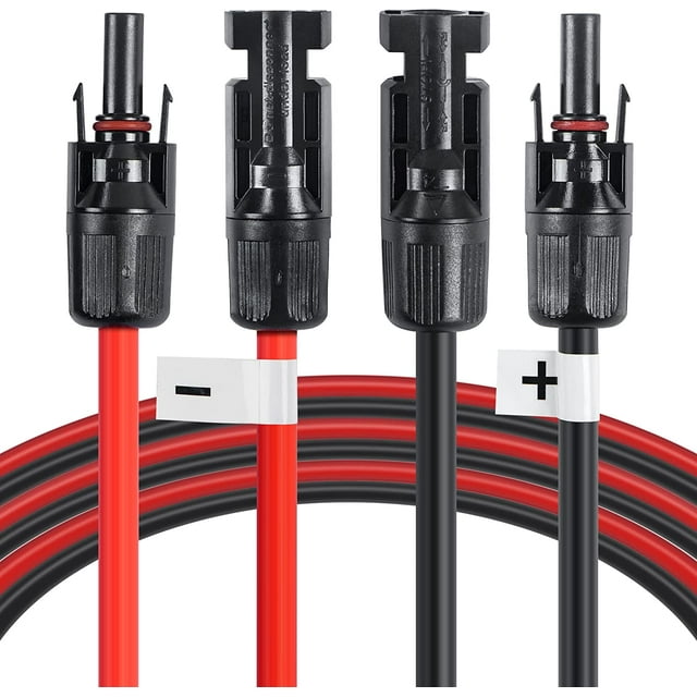 20ft 12 AWG Solar Extension Cable with MC4 Connectors, IP67 ...