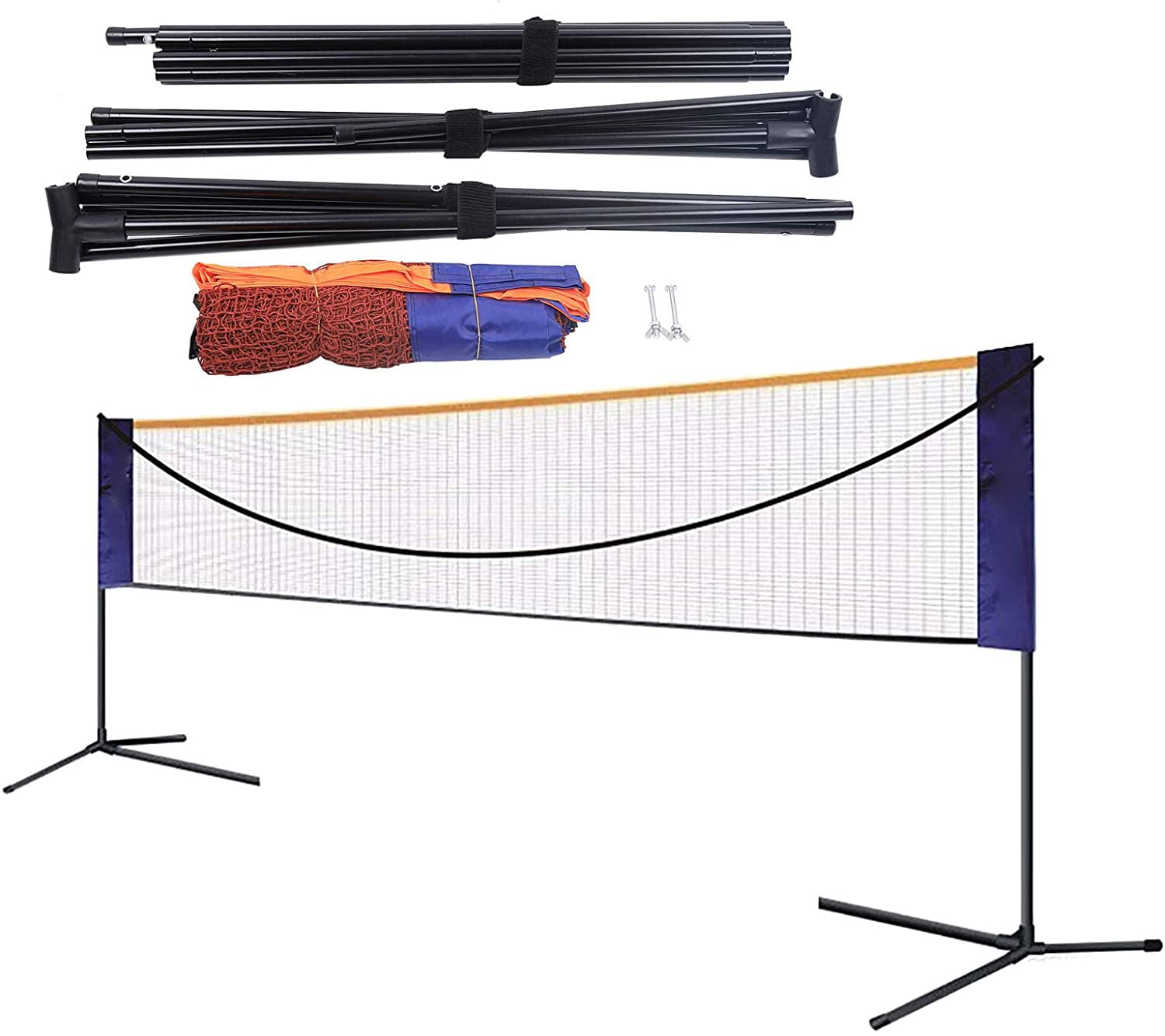 20 ft Badminton Pickleball Net Tennis Net Adjustable Height & Width ...