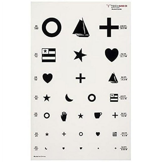 20 ft. Illuminated Kindergarten Eye Chart - Walmart.com