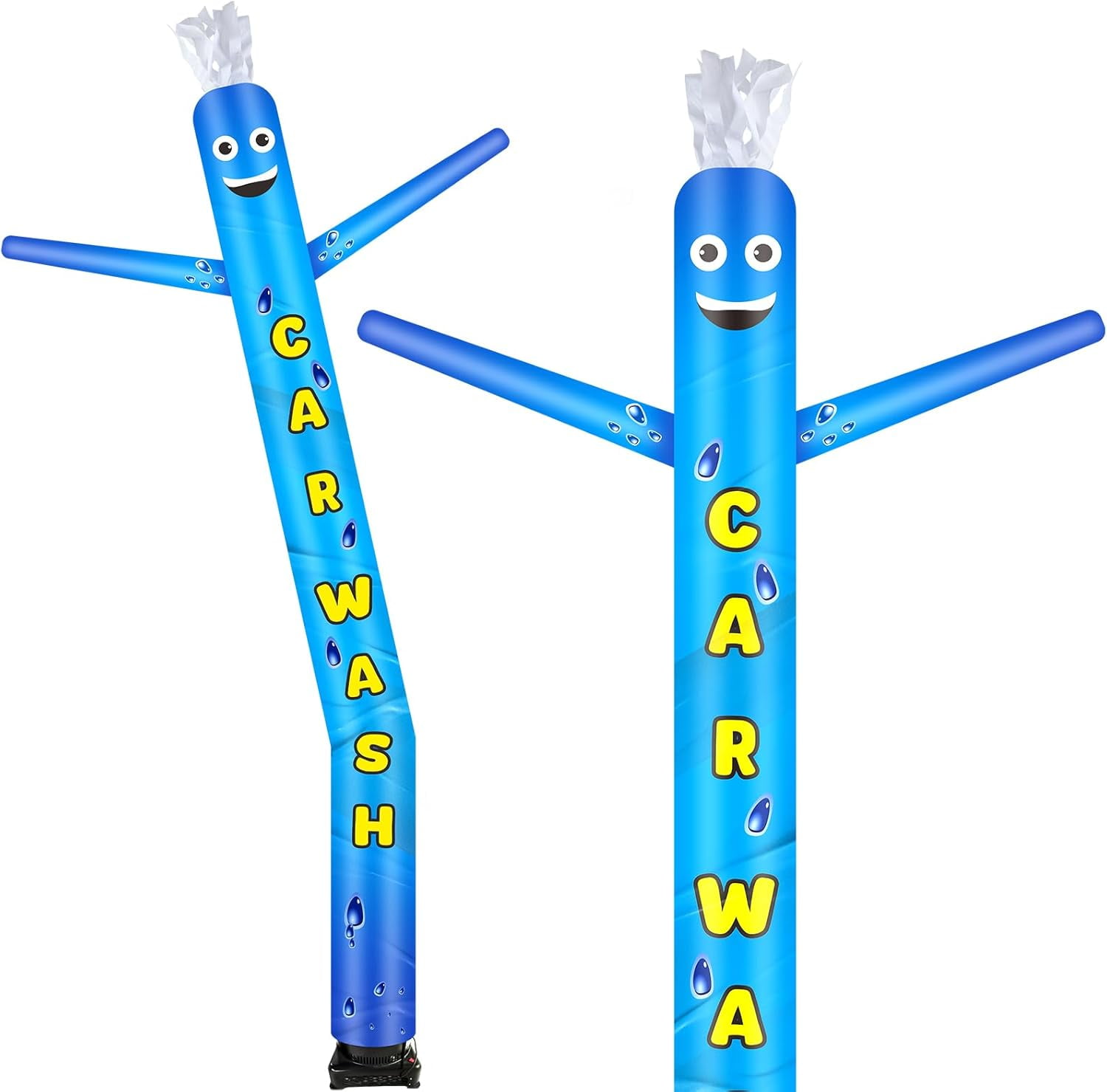 20 ft Tall Car Wash Inflatable Tube Man Wacky Waving Inflatable Tube ...