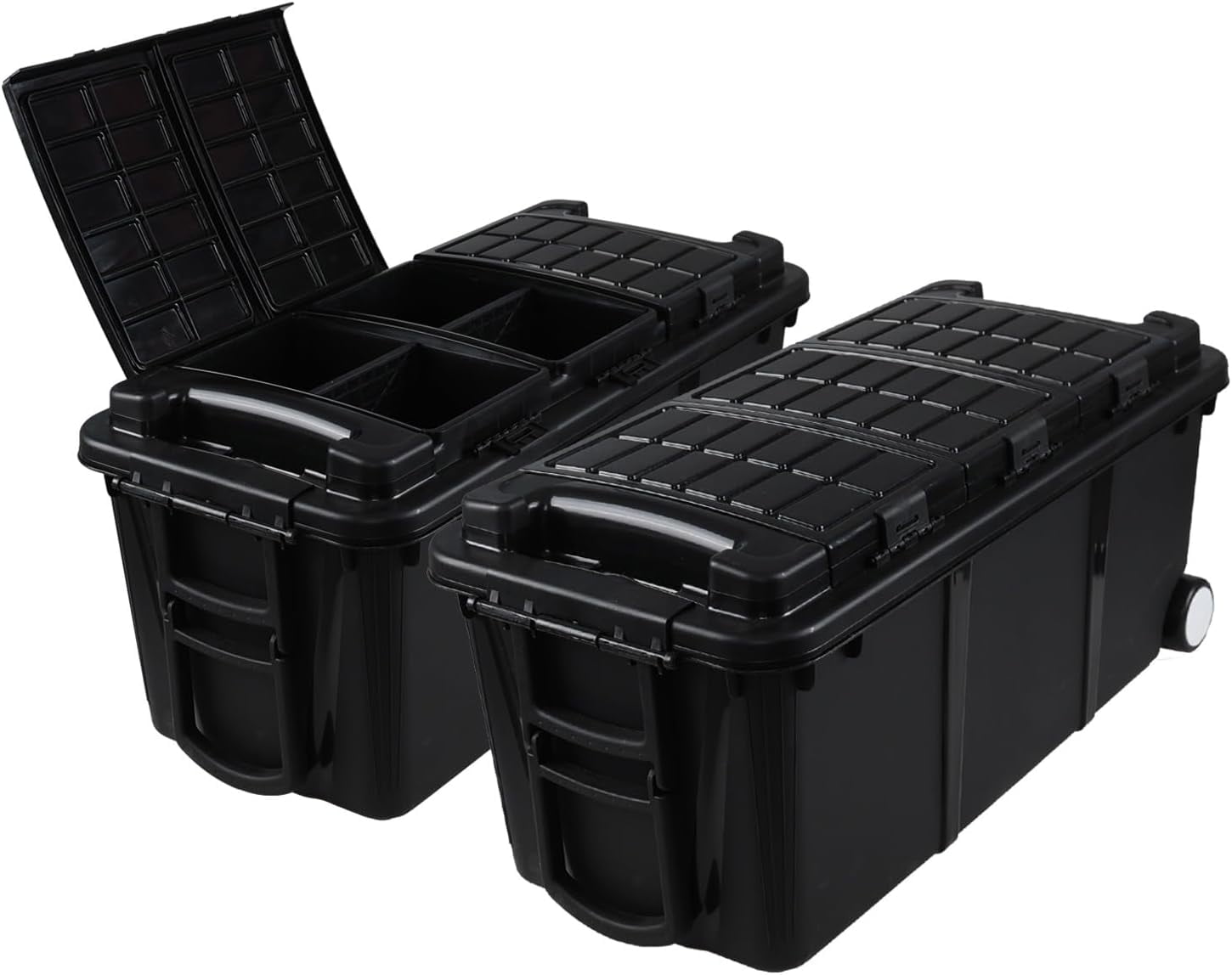 20 gallon Truck Bed Storage Bin with Removable Compartment, Heavy-duty ...