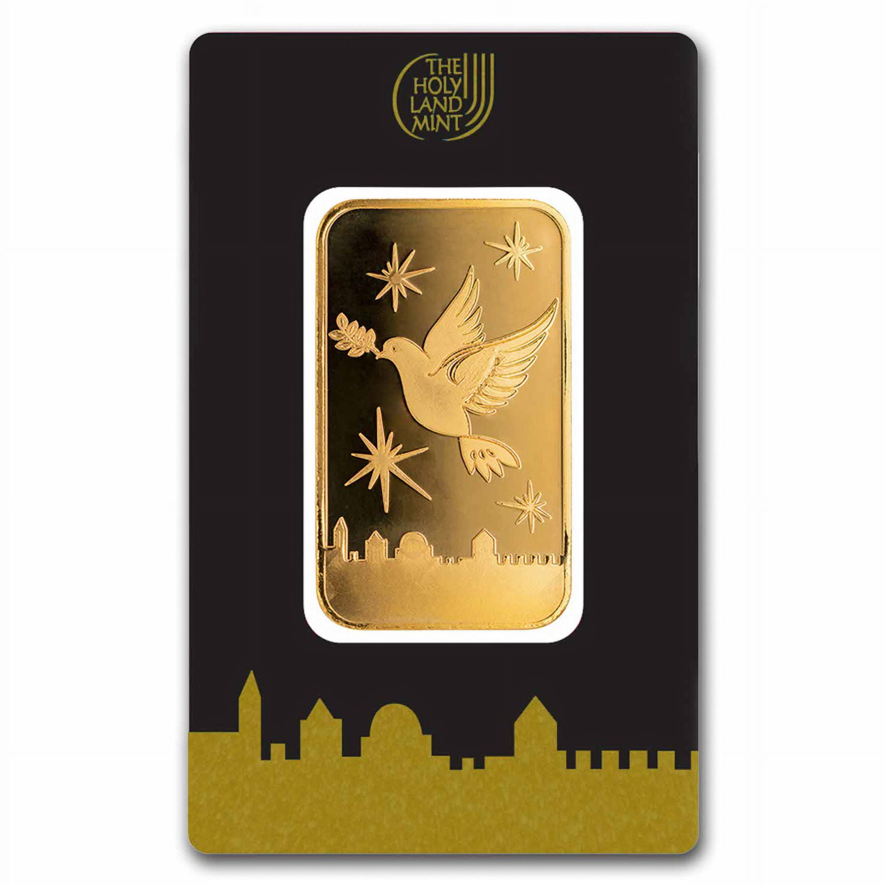 20 gram Gold Bar - Holy Land Mint Dove of Peace (In Assay) - Walmart.com