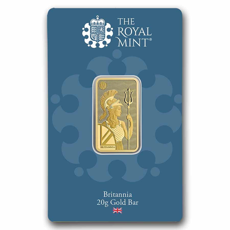 20 gram Gold Bar - The Royal Mint Britannia (New Assay) - Walmart.com