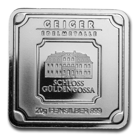 Geiger Edelmetalle 20g Silver Bar - Original Square Series, Precious ...