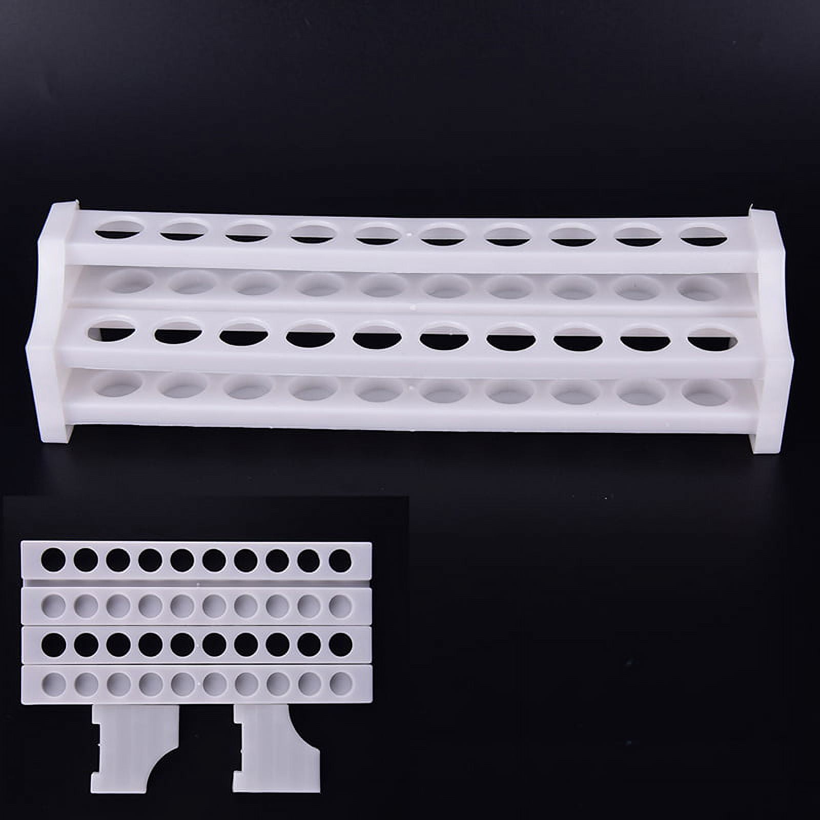 20 holes plastic test tube rack testing tubes holder storage stand lab ...
