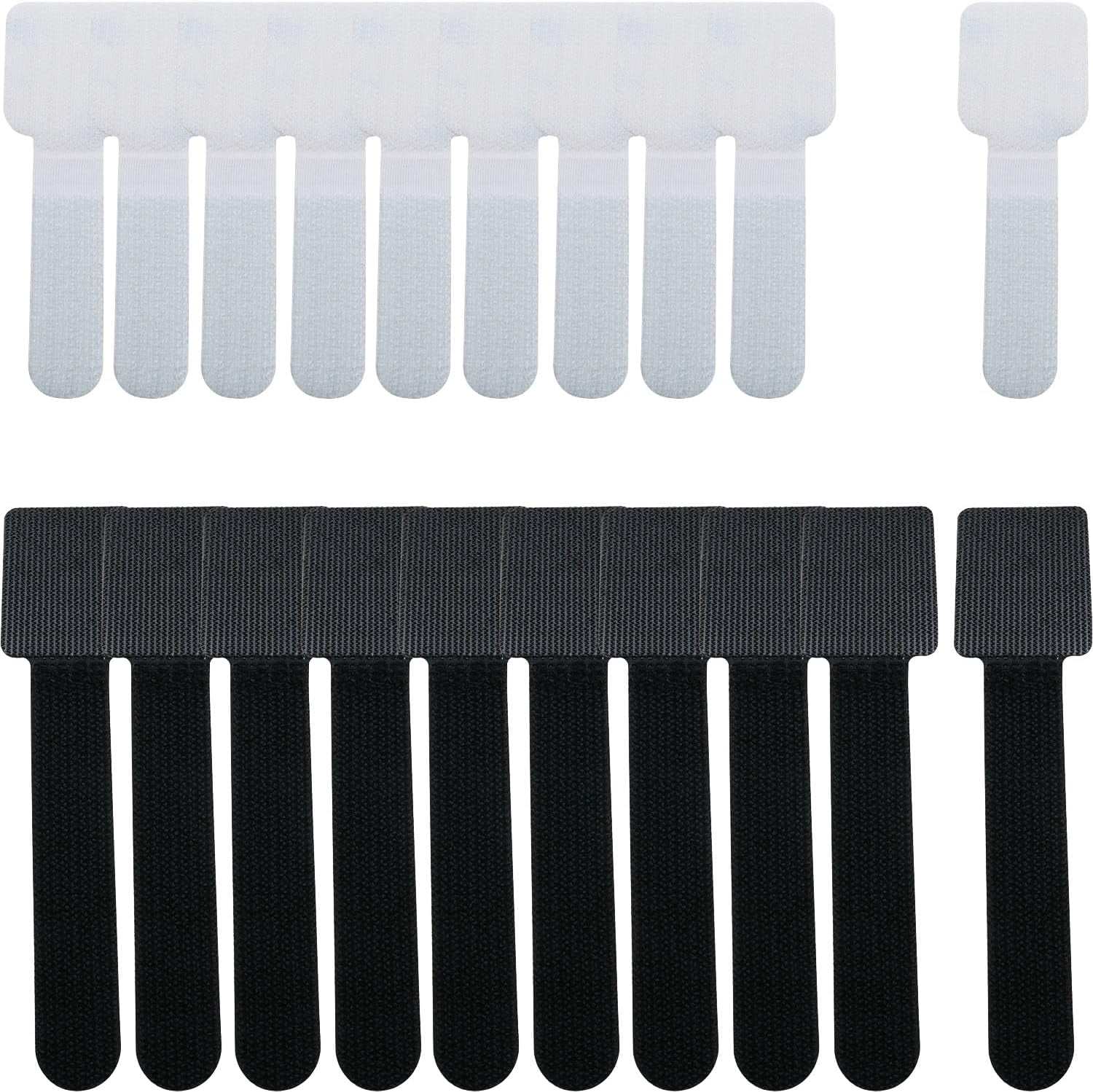 20 hook loop ties hook type self-adhesive hook loop belt desktop ...