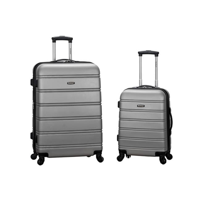 20 in. 28 in. 2PC EXPANDABLE ABS SPINNER SET - SILVER - Walmart.com