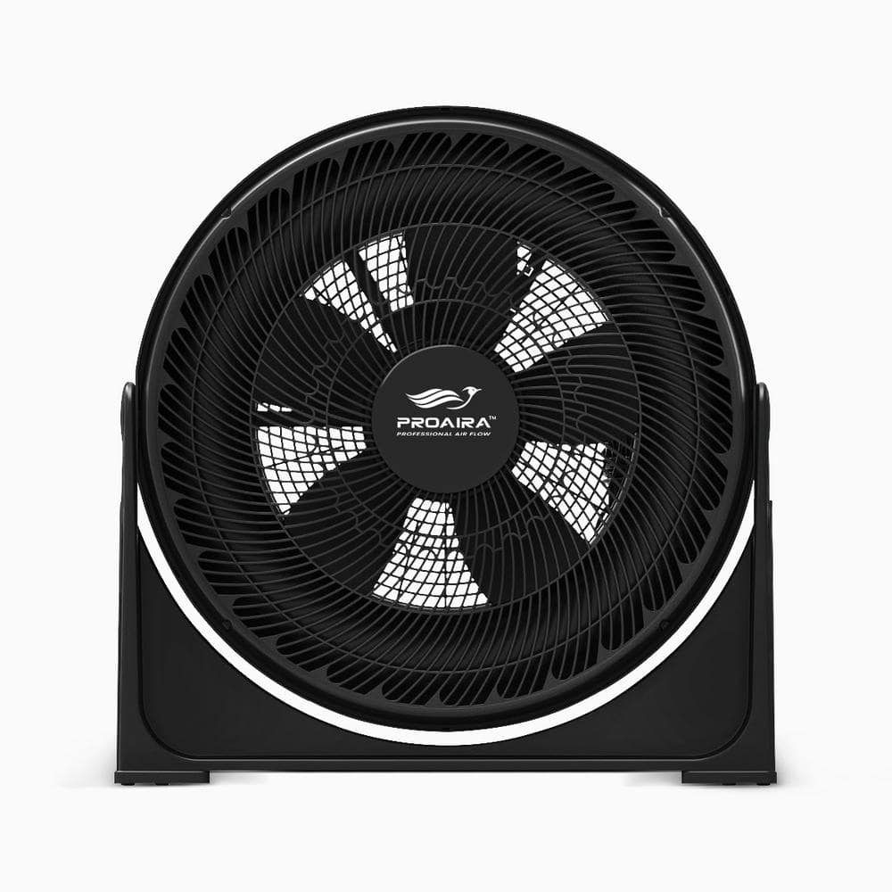 20 in. 3 Speed Control Box Fan in Black - Walmart.com
