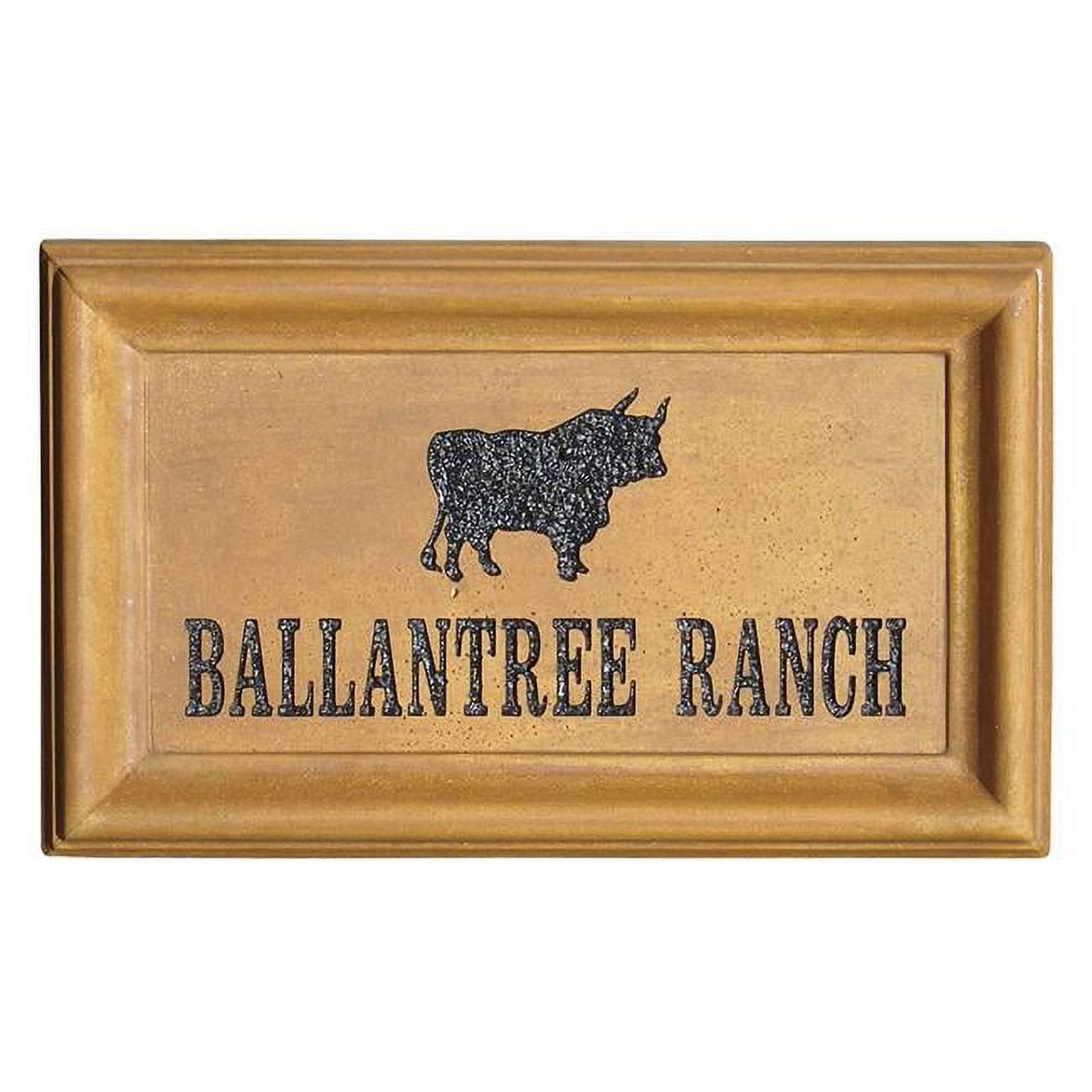 20 in. Engraved Arch Cast Concrete Address Block in Burnt Tuscan Color ...