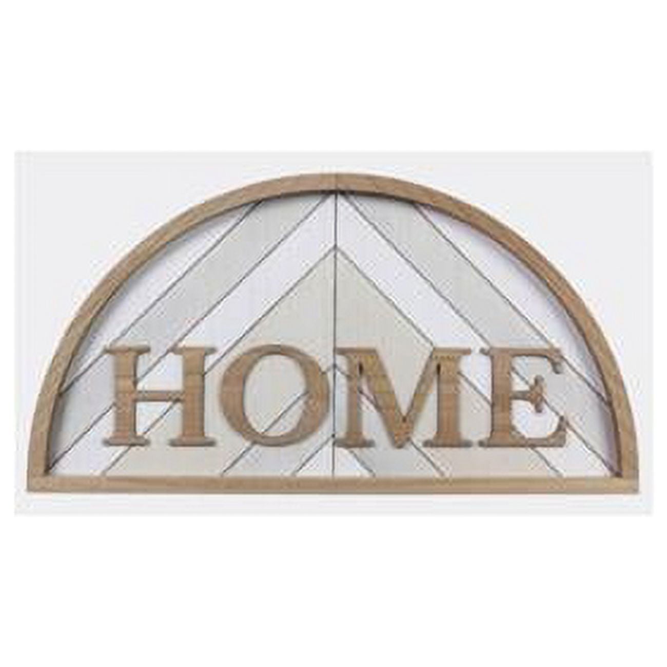 20 in. Half Circle Wood Art Home Sign - Walmart.com