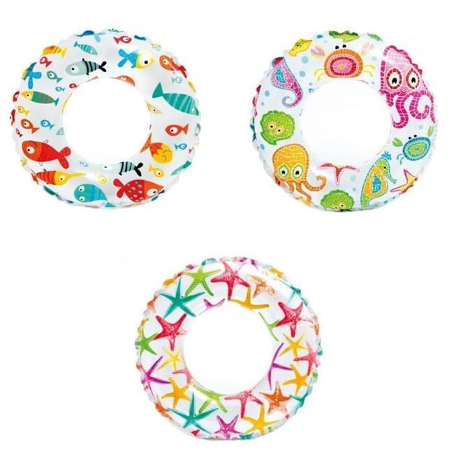 20 in. Inflated Swim Rings, Assorted Print - Case of 36 - Walmart.com