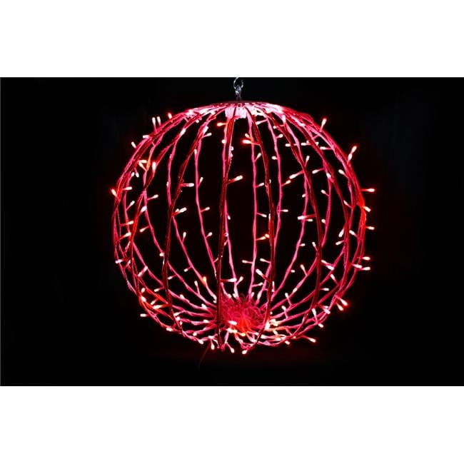 20 in. LED Sphere Lights, Red - 200 Count - Walmart.com