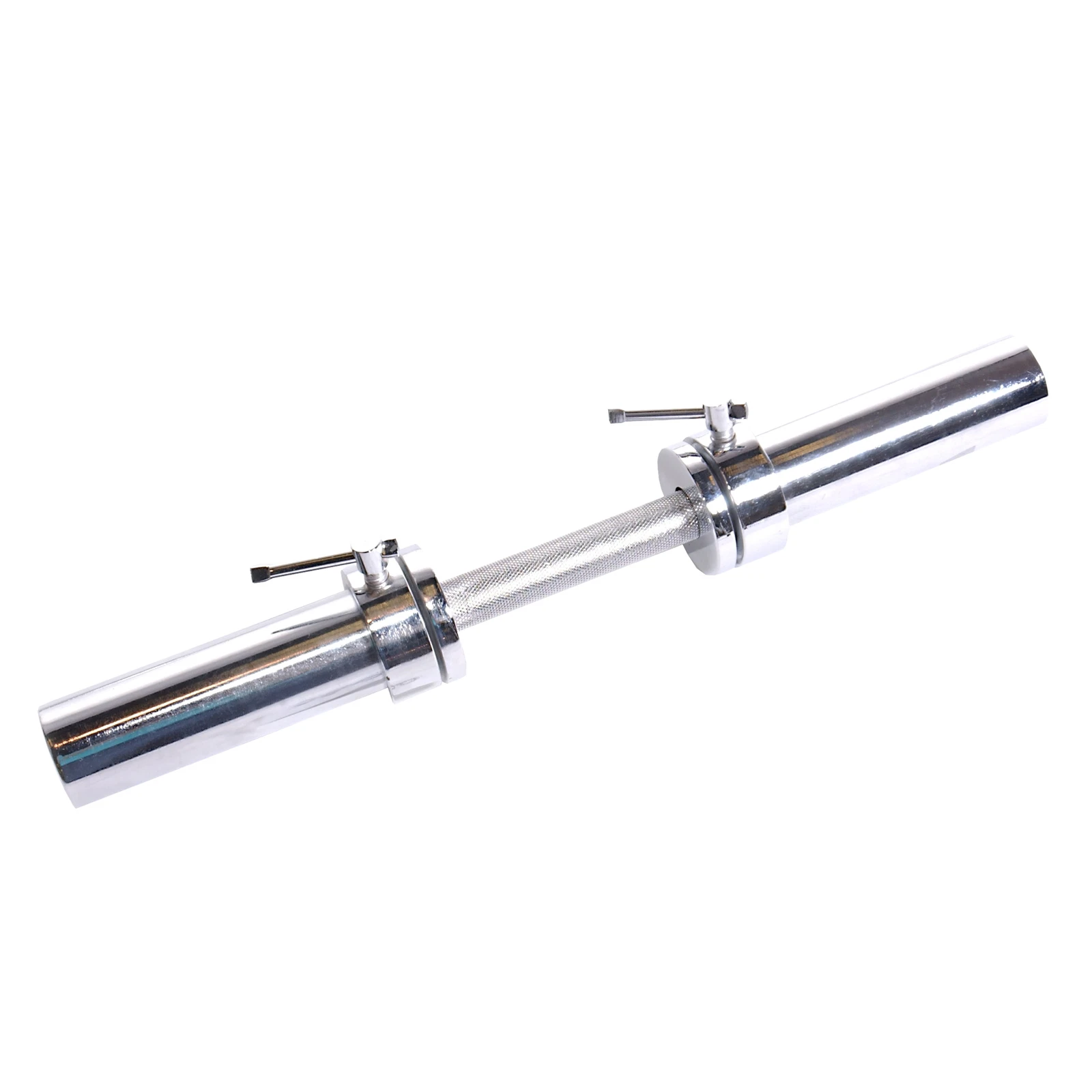 20 in. Olympic Dumbbell Handle with Collars, Single, Chrome - Walmart.com