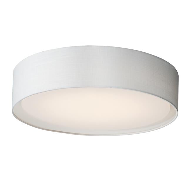 20 in. Prime LED Flush Mount Ceiling Light, White Linen - Walmart.com