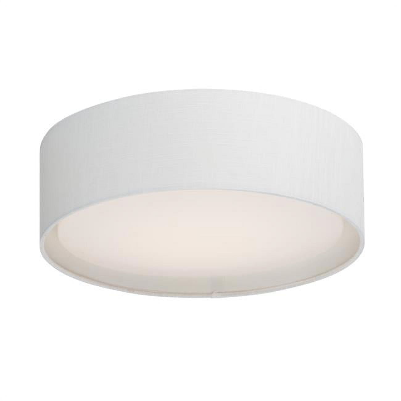 20 in. Prime LED Flush Mount Ceiling Light, White Linen - Walmart.com