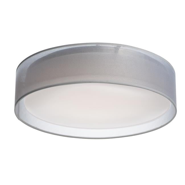 20 in. Prime LED Flush Mount Ceiling Light, White Organza - Walmart.com
